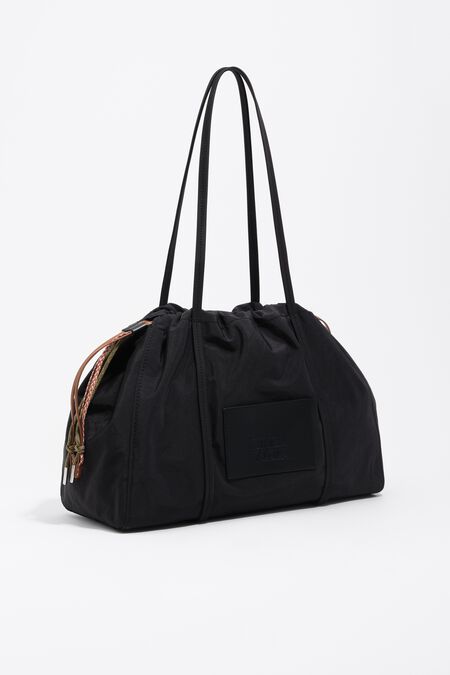 Bolsa de hombro grande nylon negra