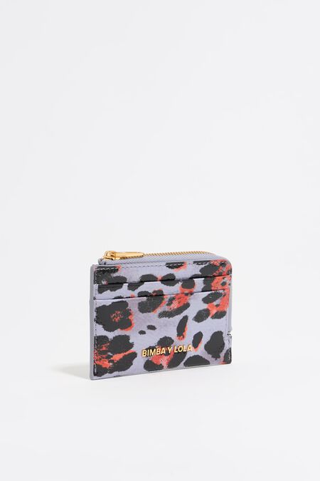 Lilac Leopard coin purse